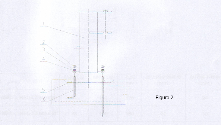 Installation of jib crane column (as shown in Figure 3, for jib crane ...