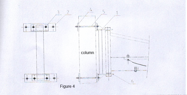 Installation of swivel arm (as shown in Figure 5, for tapered shaft)